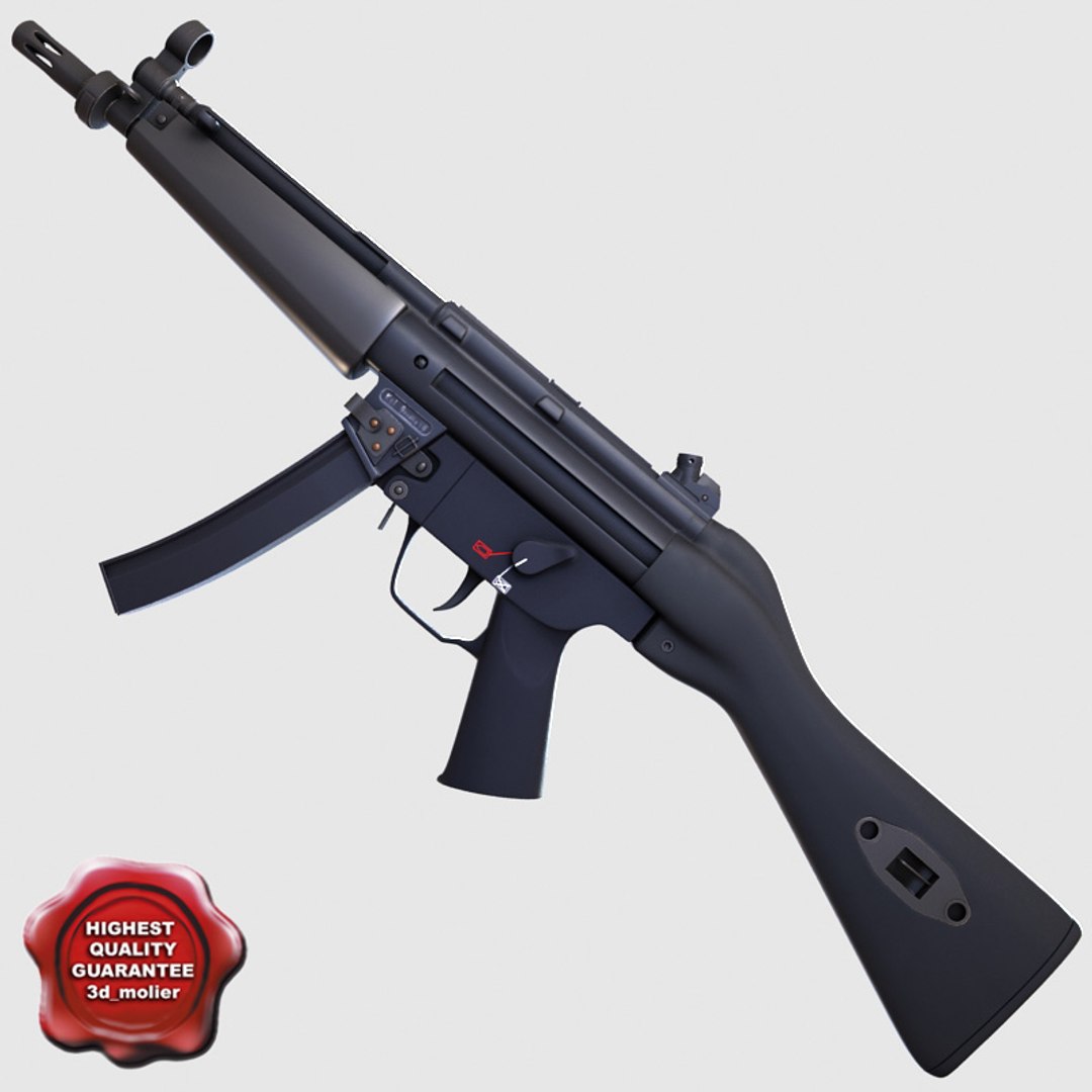 3d realistic submachine gun sf