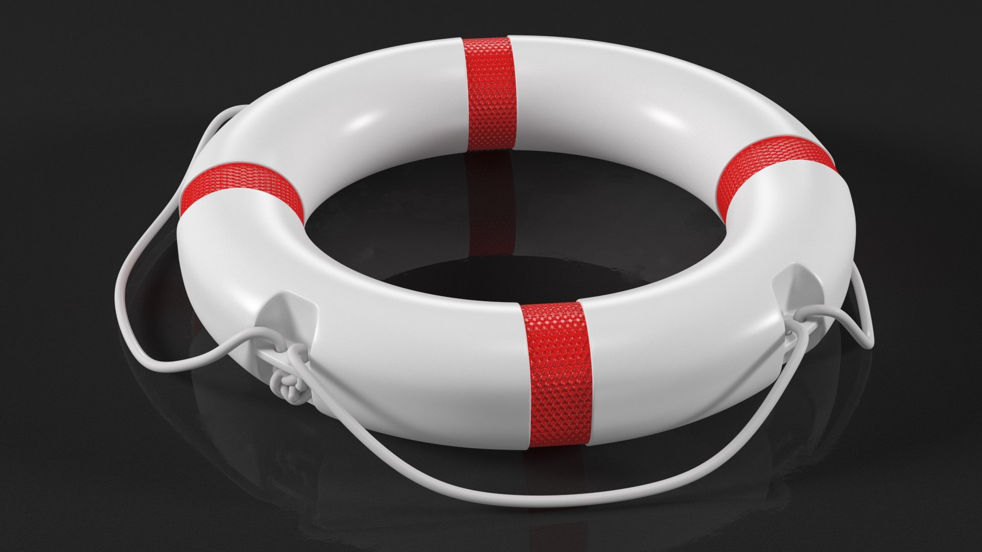 3D Model Lifebuoy Red - TurboSquid 1909636