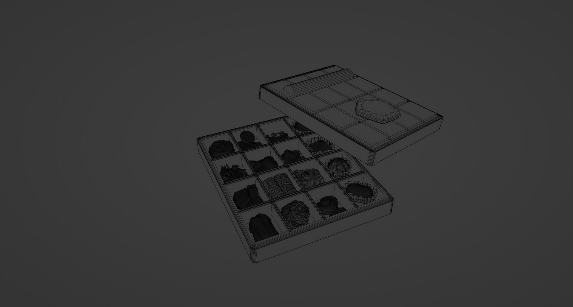 Box Of Sweets 3D Model - TurboSquid 2246425