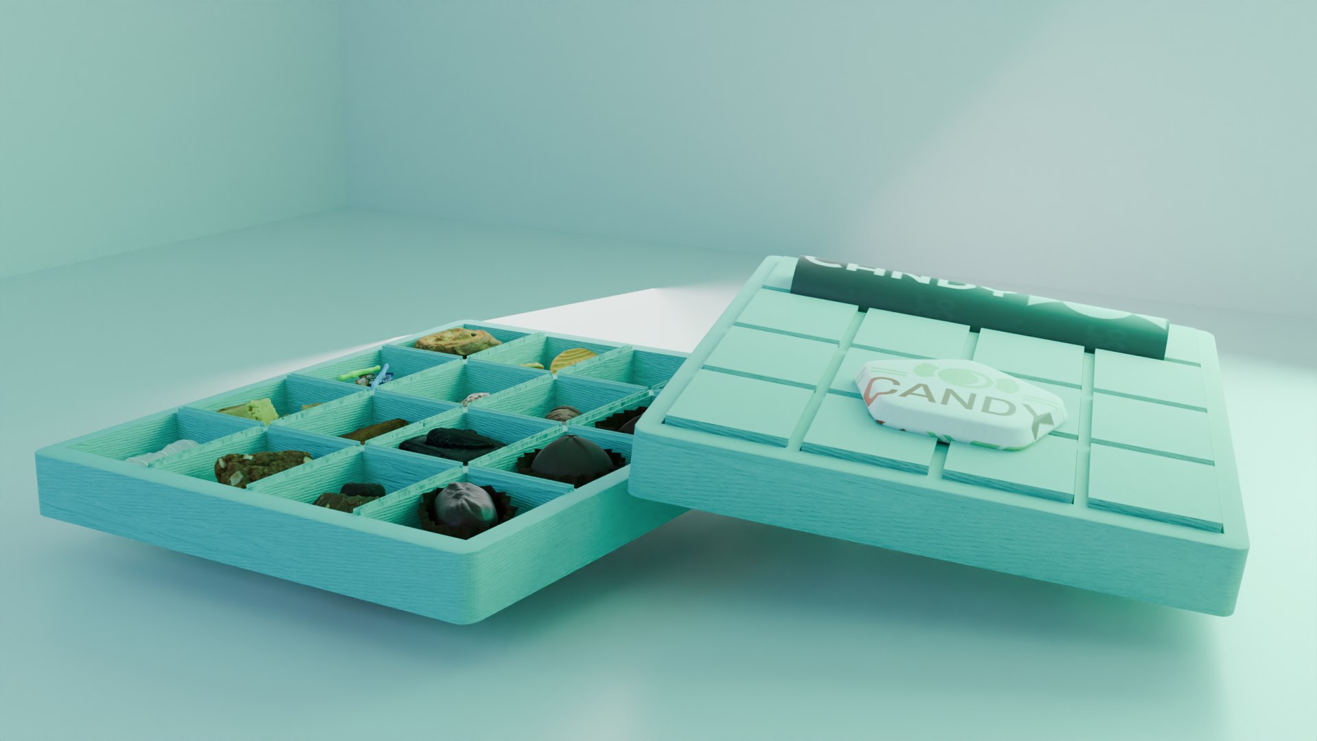 Box Of Sweets 3D Model - TurboSquid 2246425