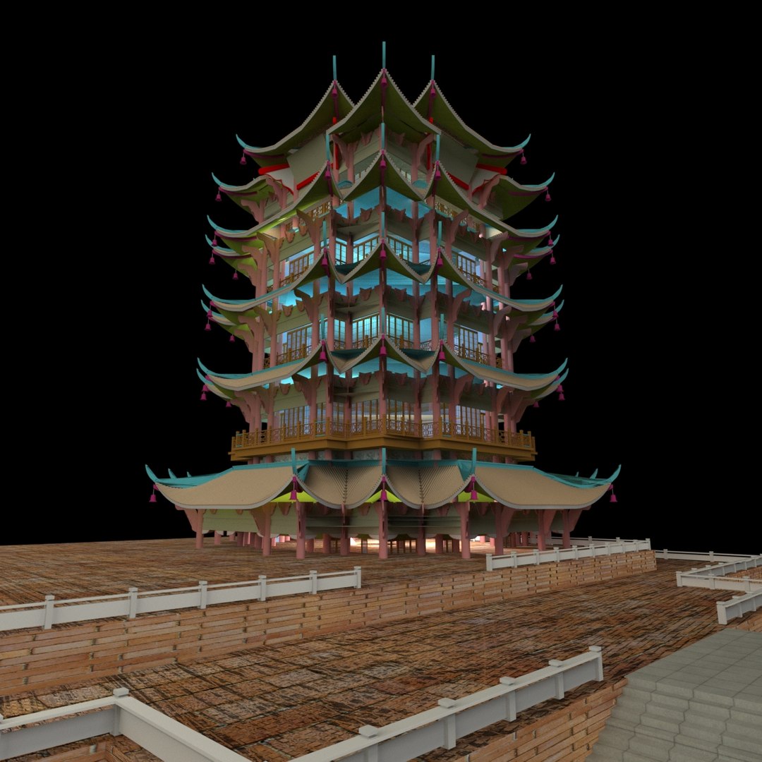 Chinese Tower 3D Model - TurboSquid 1609277