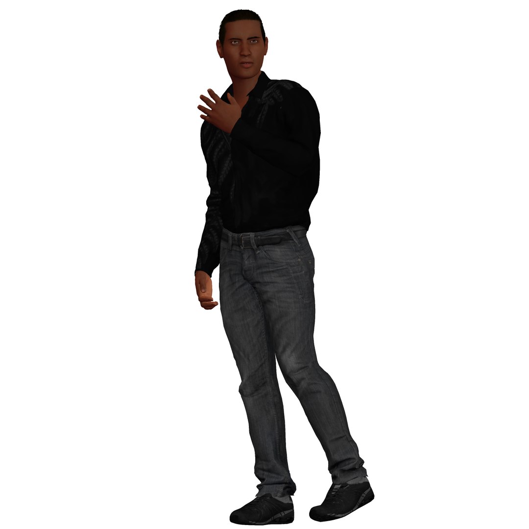 3D model adult male dark character - TurboSquid 1634626