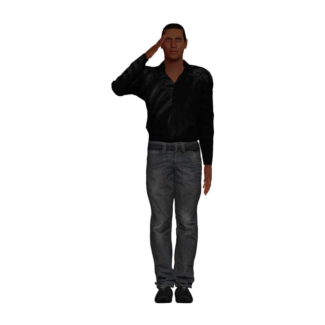 3D model adult male dark character - TurboSquid 1634626