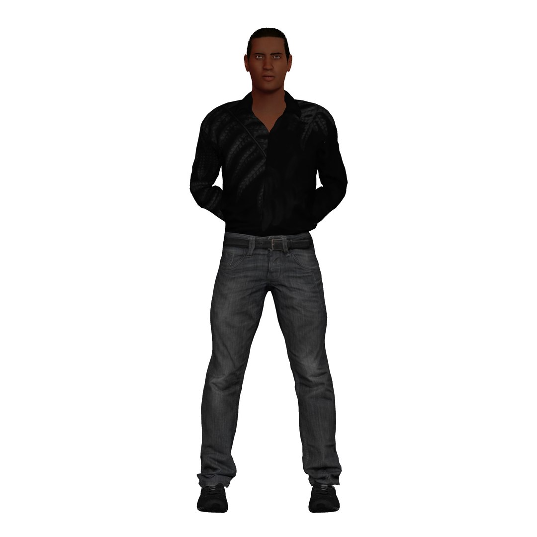 3D model adult male dark character - TurboSquid 1634626