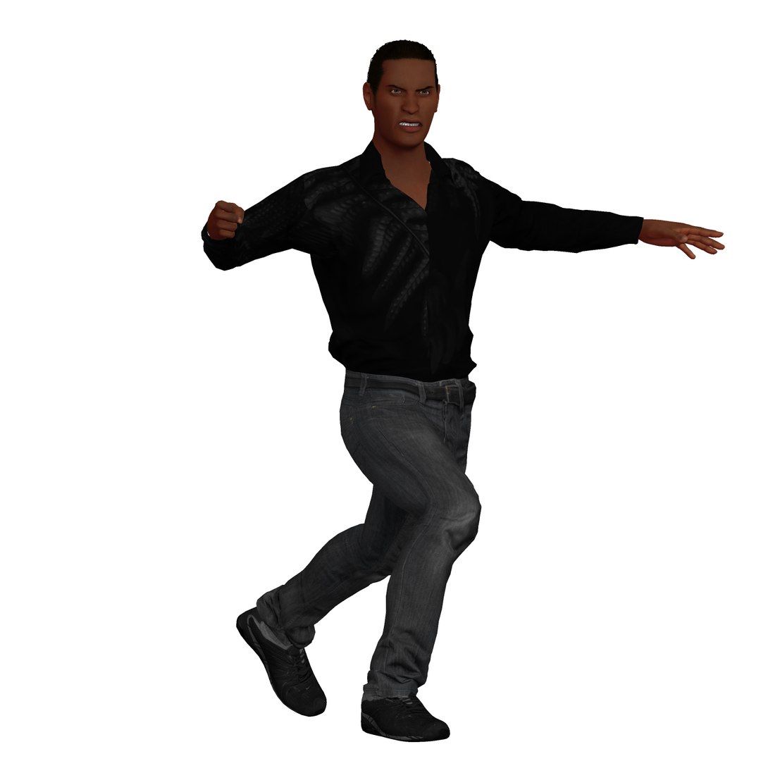 3D model adult male dark character - TurboSquid 1634626