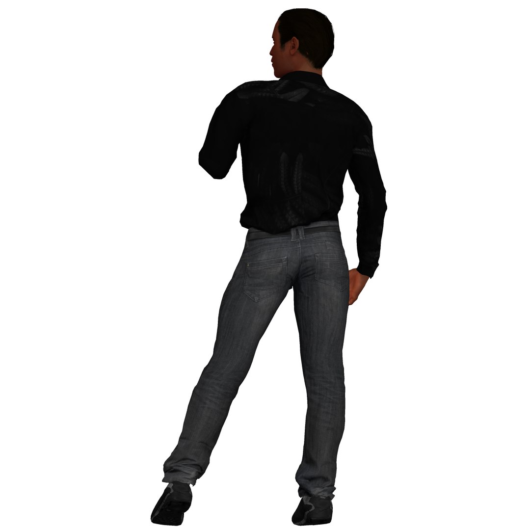 3D model adult male dark character - TurboSquid 1634626