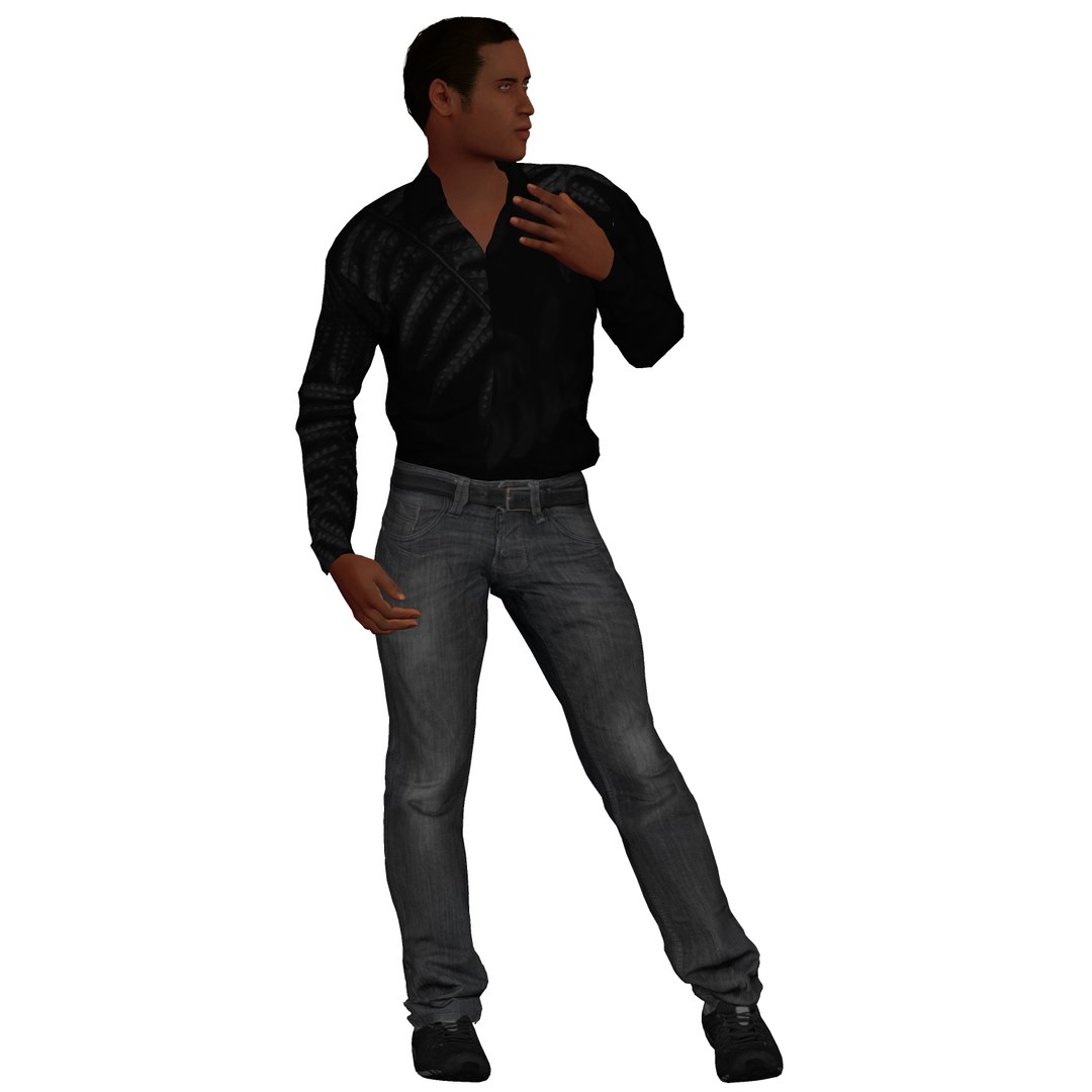 3D model adult male dark character - TurboSquid 1634626