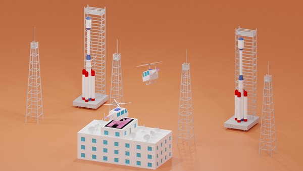 3d launch pad complex taurus model