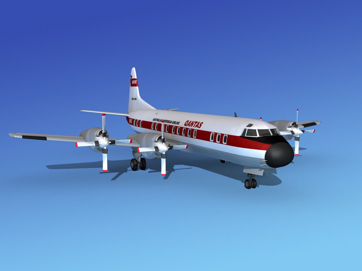 Propellers Electra Lockheed 3d Max