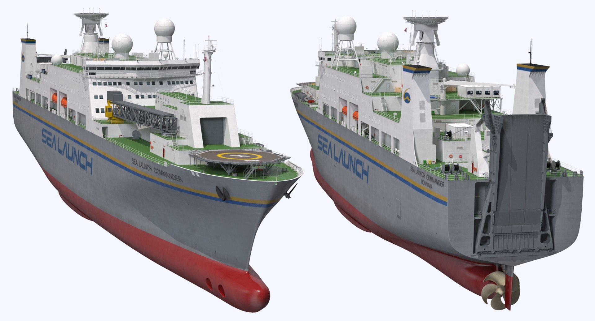 Rocket Launch Command Ship 3D Model - TurboSquid 1238172