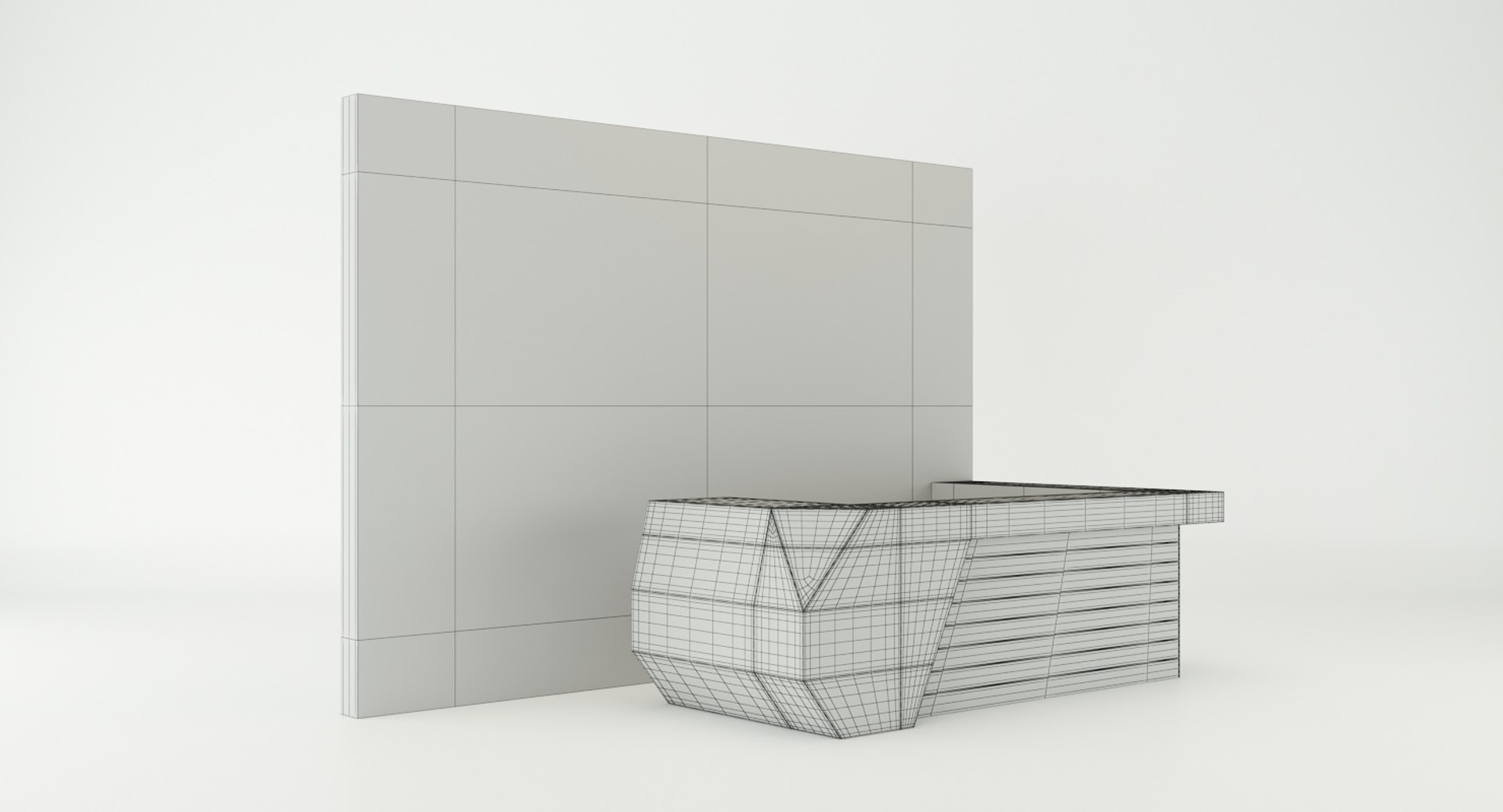 Information Desk 3D Model - TurboSquid 1366190