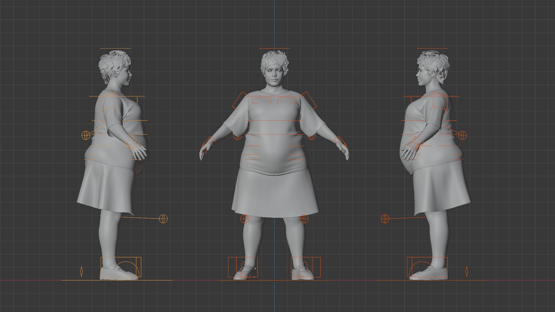 3D Realistic Pregnant Woman Character - TurboSquid 2436082