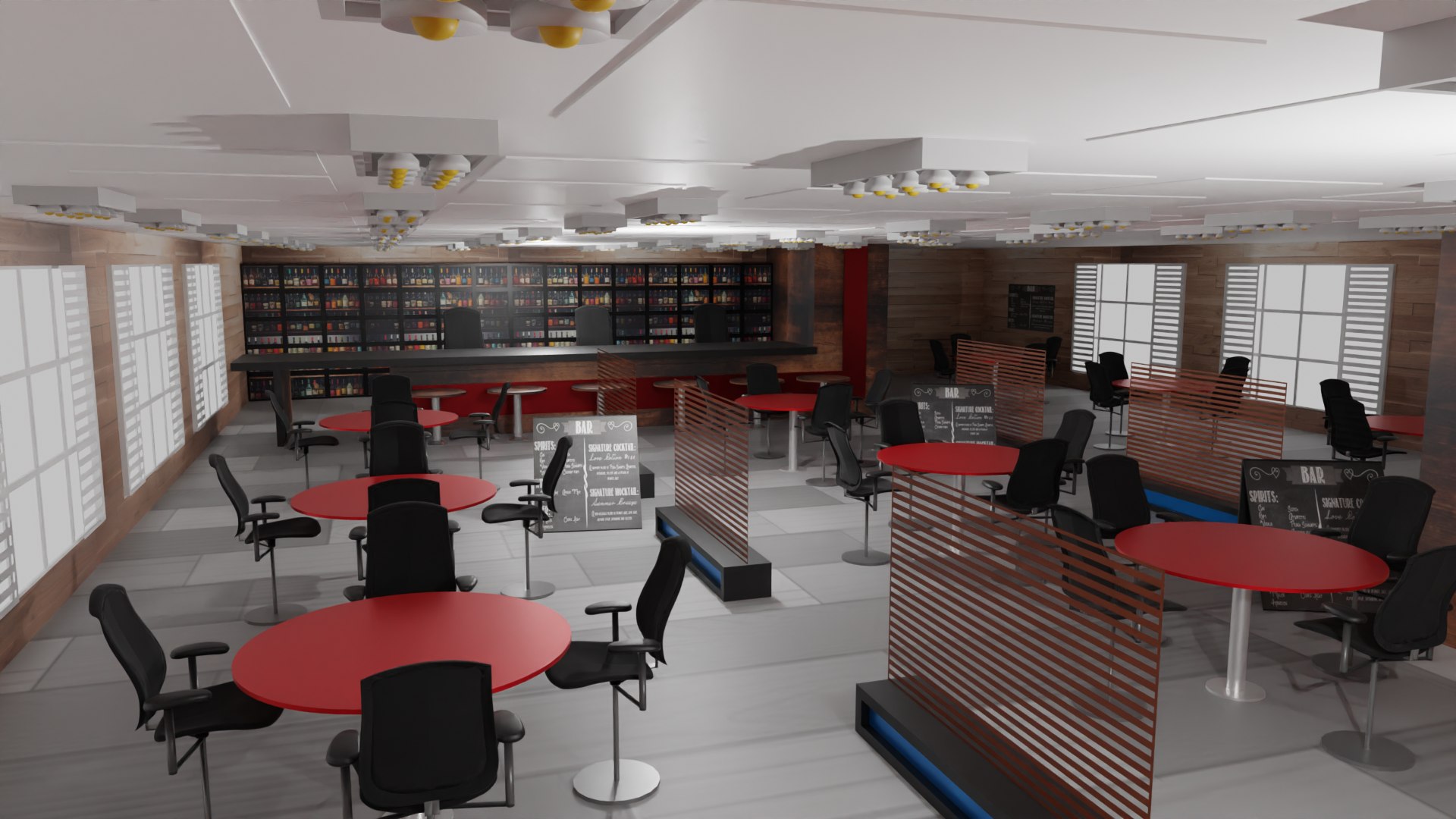 3D Bar Interior model - TurboSquid 2178813