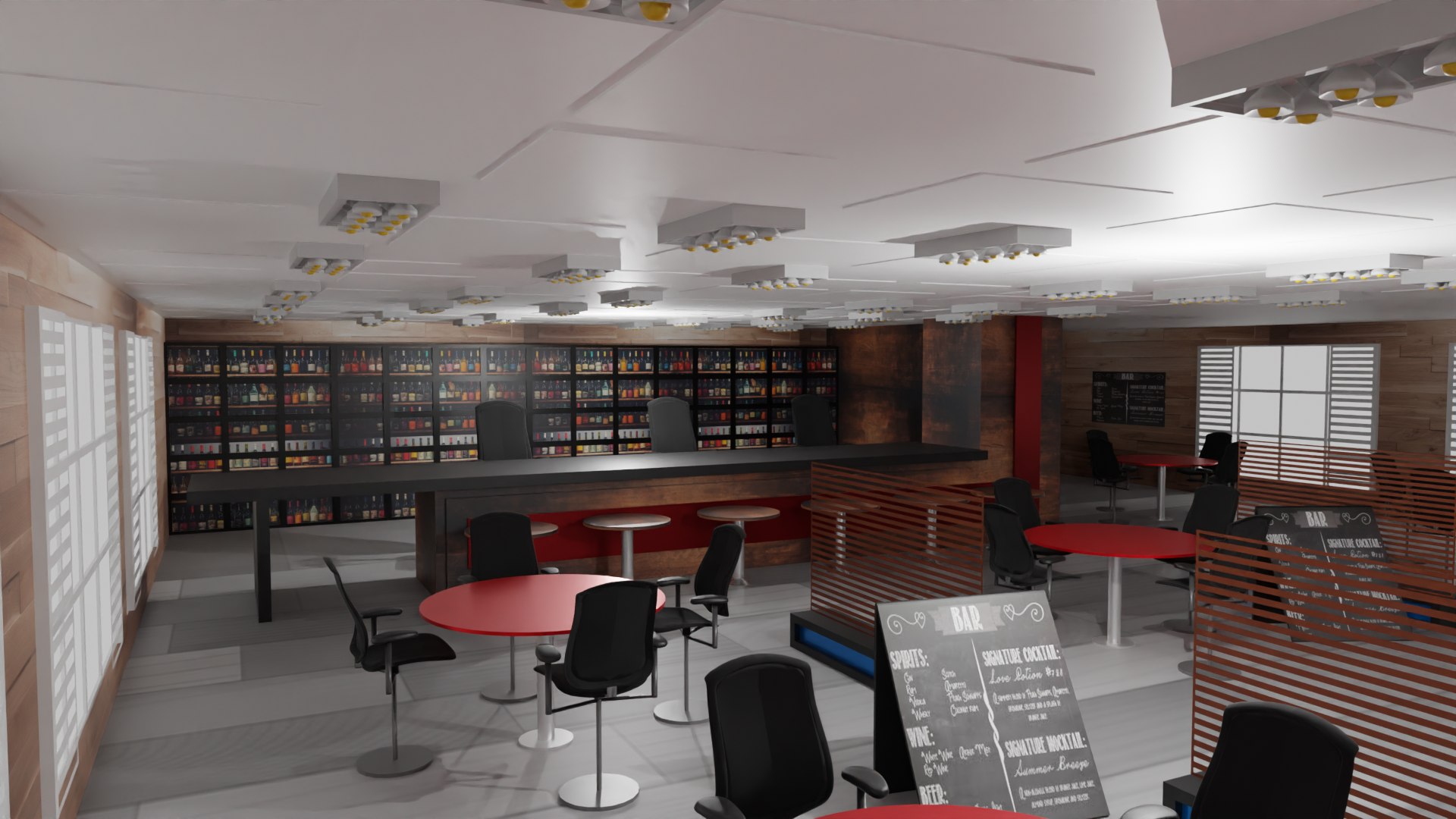 3D Bar Interior Model - TurboSquid 2178813