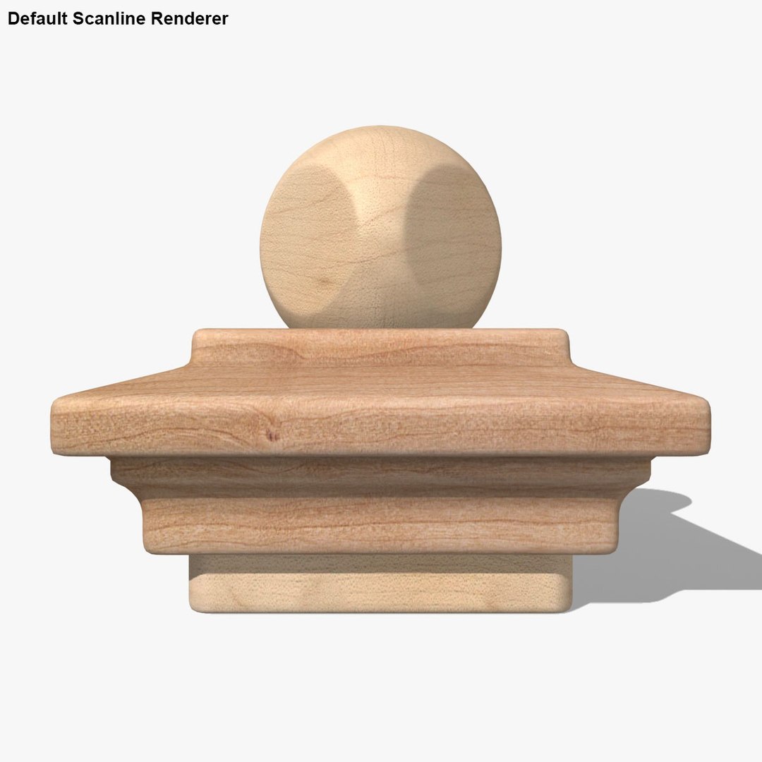 3d realistic nantucket finial set model