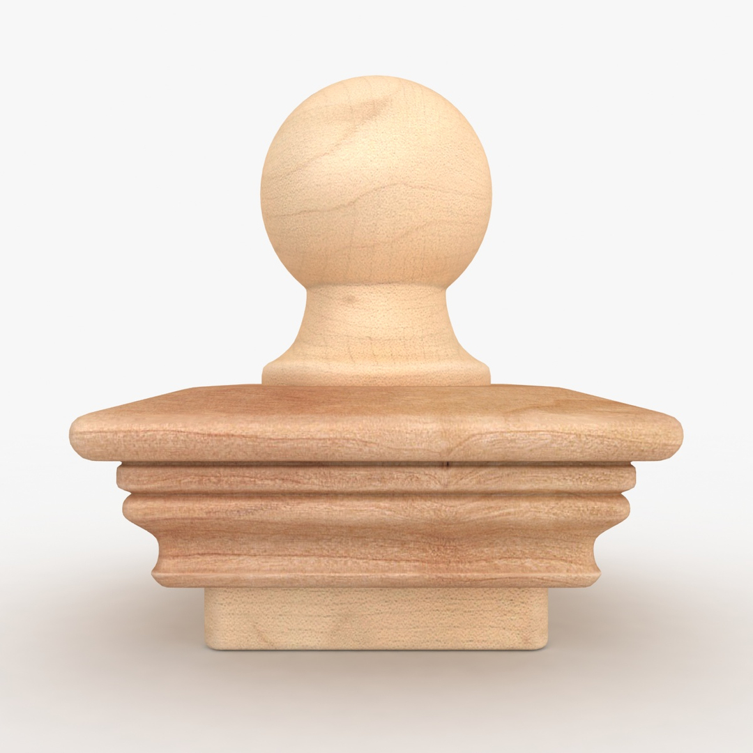 3d realistic nantucket finial set model
