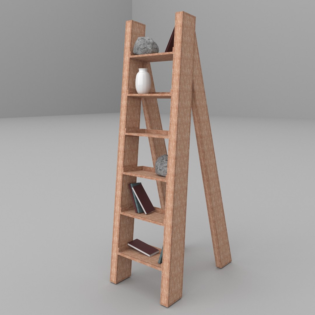 3D Shelf ladder - TurboSquid 1783290