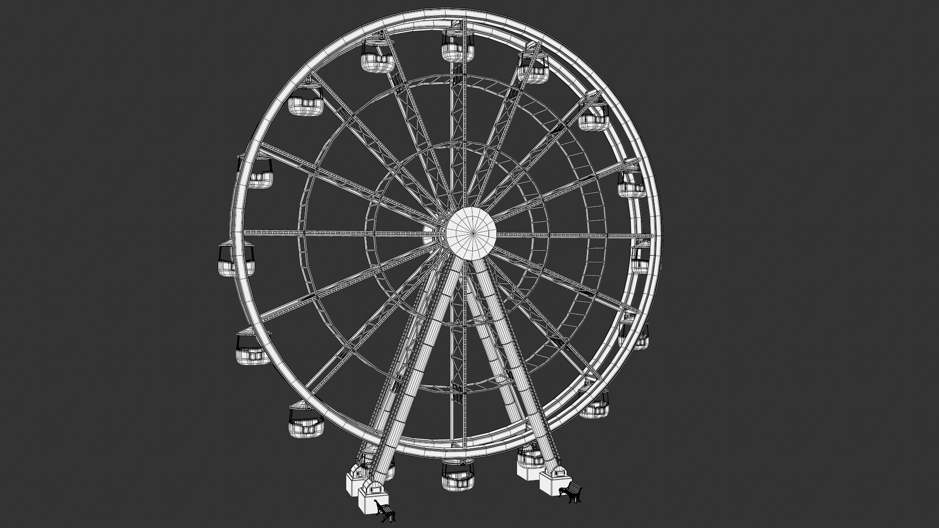 Ferris Wheel 3D Model - TurboSquid 1336245