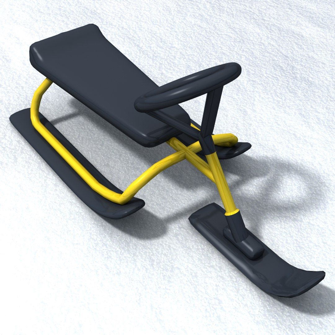 3d Model Of Toy Snowmobile