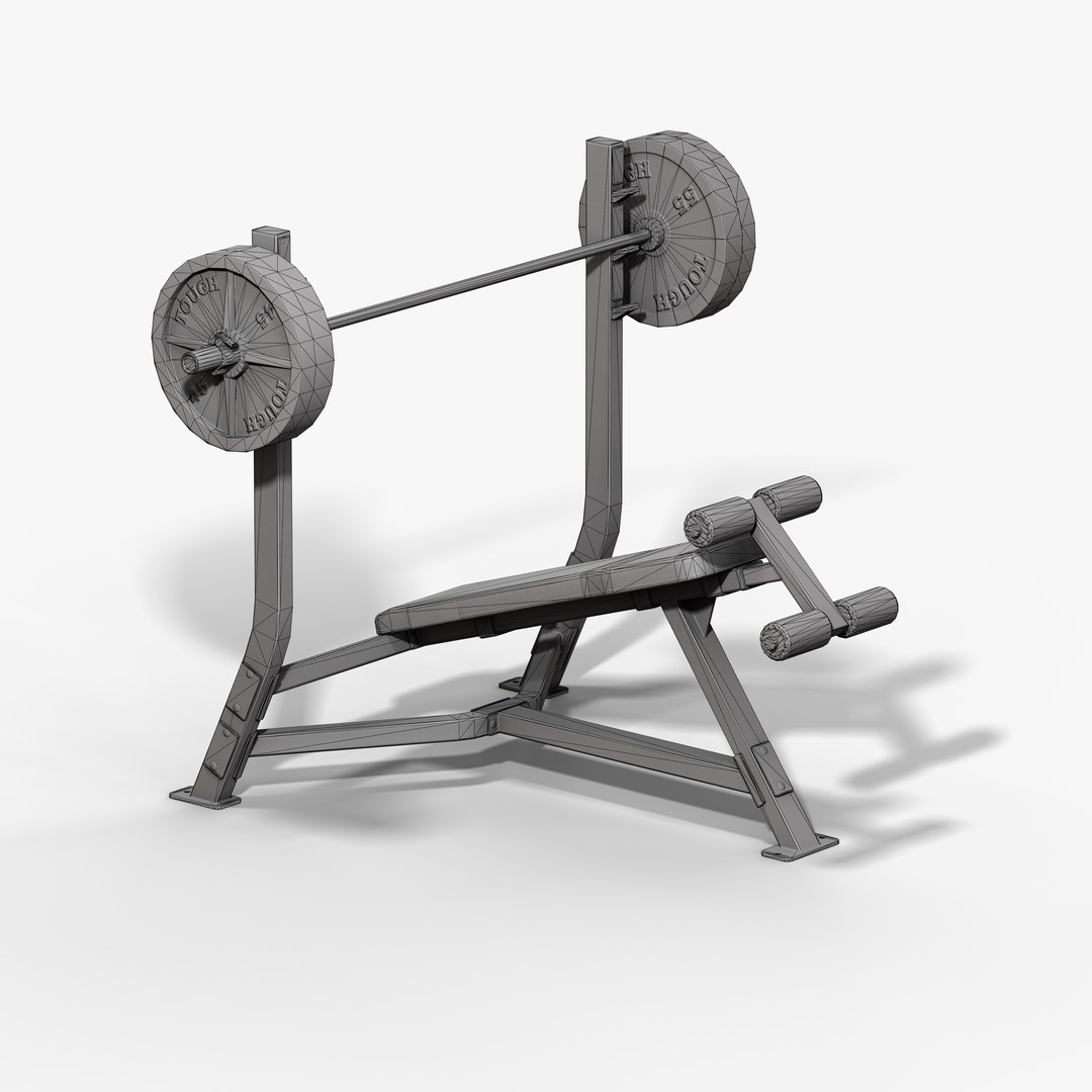 Decline Bench 3D Model - TurboSquid 2277714