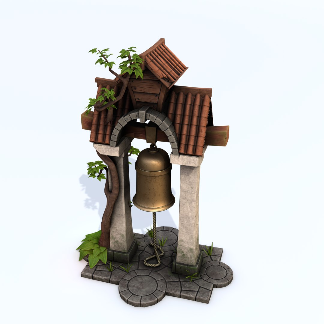 3D Bell Tower Model - TurboSquid 1924975