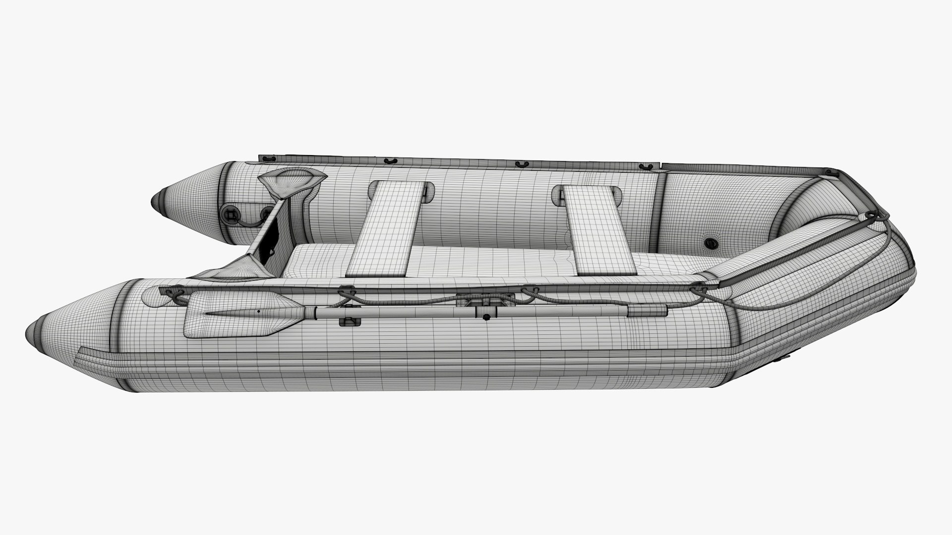 Inflatable Boat 3D Model - TurboSquid 1621889