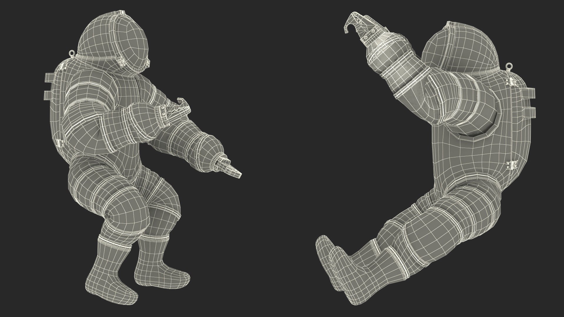 Atmospheric Diving Suit White Rigged 3D - TurboSquid 2248781