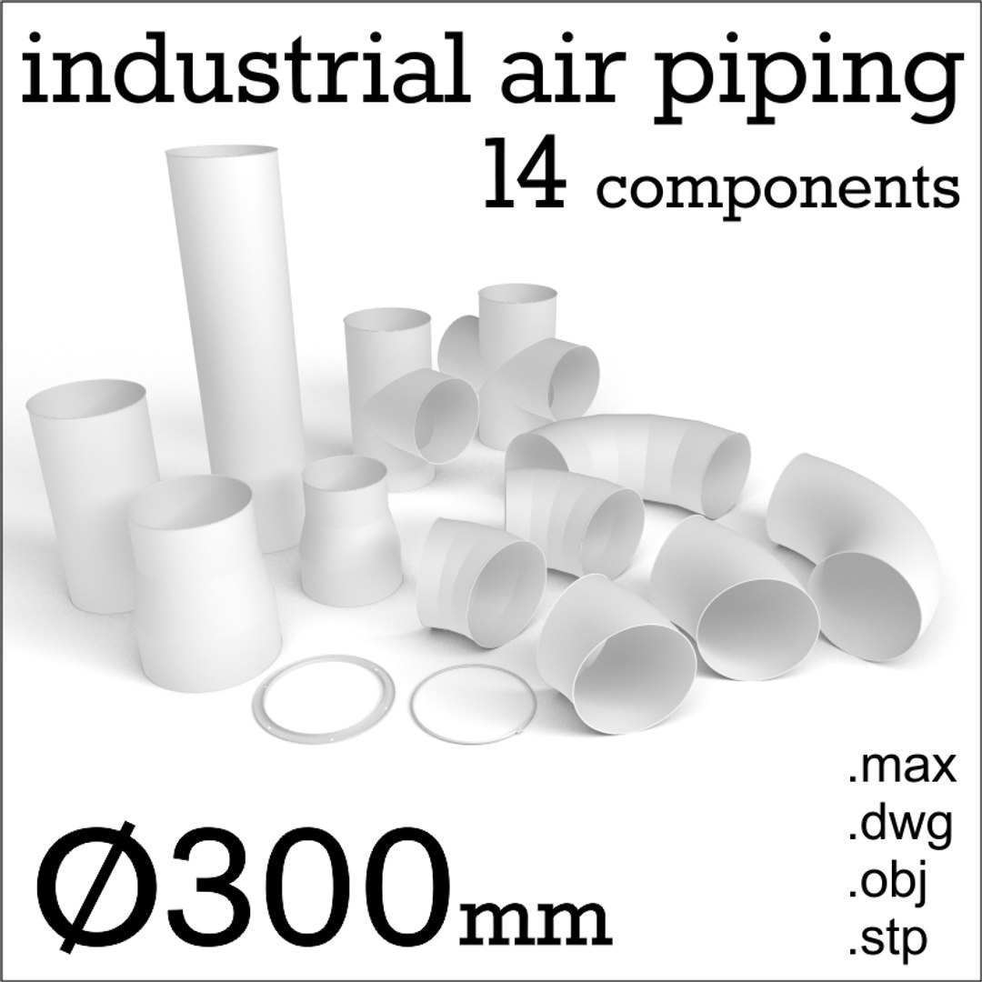 3d Air Piping Mm Model