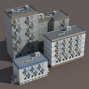 3d residential building model