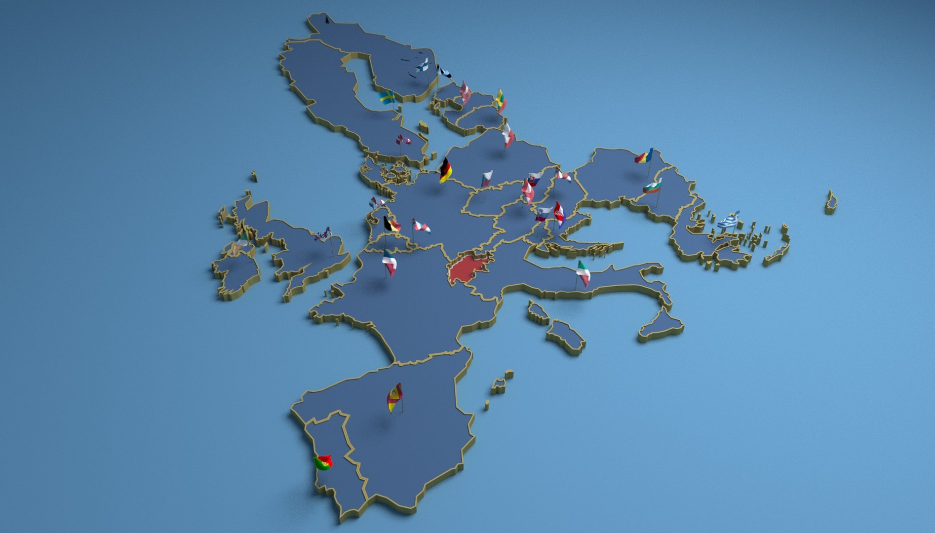 European eu states 3D model - TurboSquid 1483340
