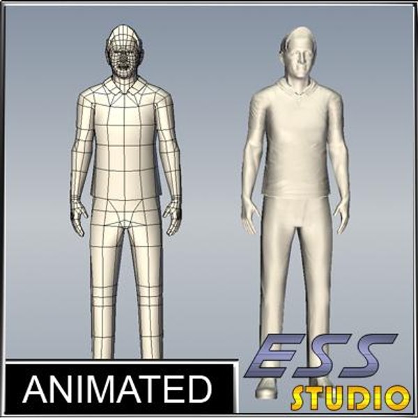 3d model ready male urban character