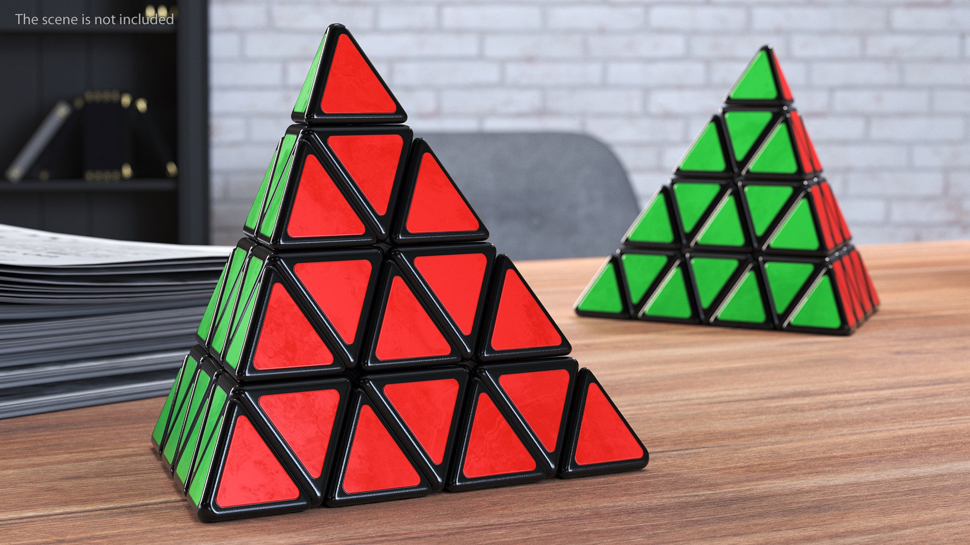 3D model Rubik Pyramid Puzzle Assembled - TurboSquid 2154755
