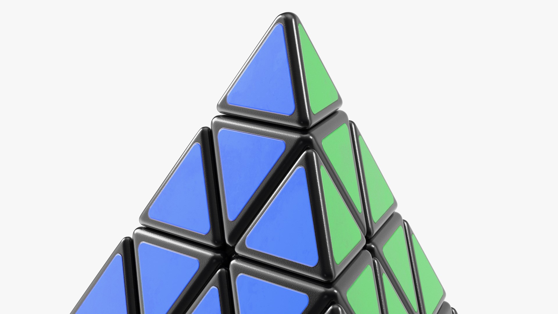 3D model Rubik Pyramid Puzzle Assembled - TurboSquid 2154755