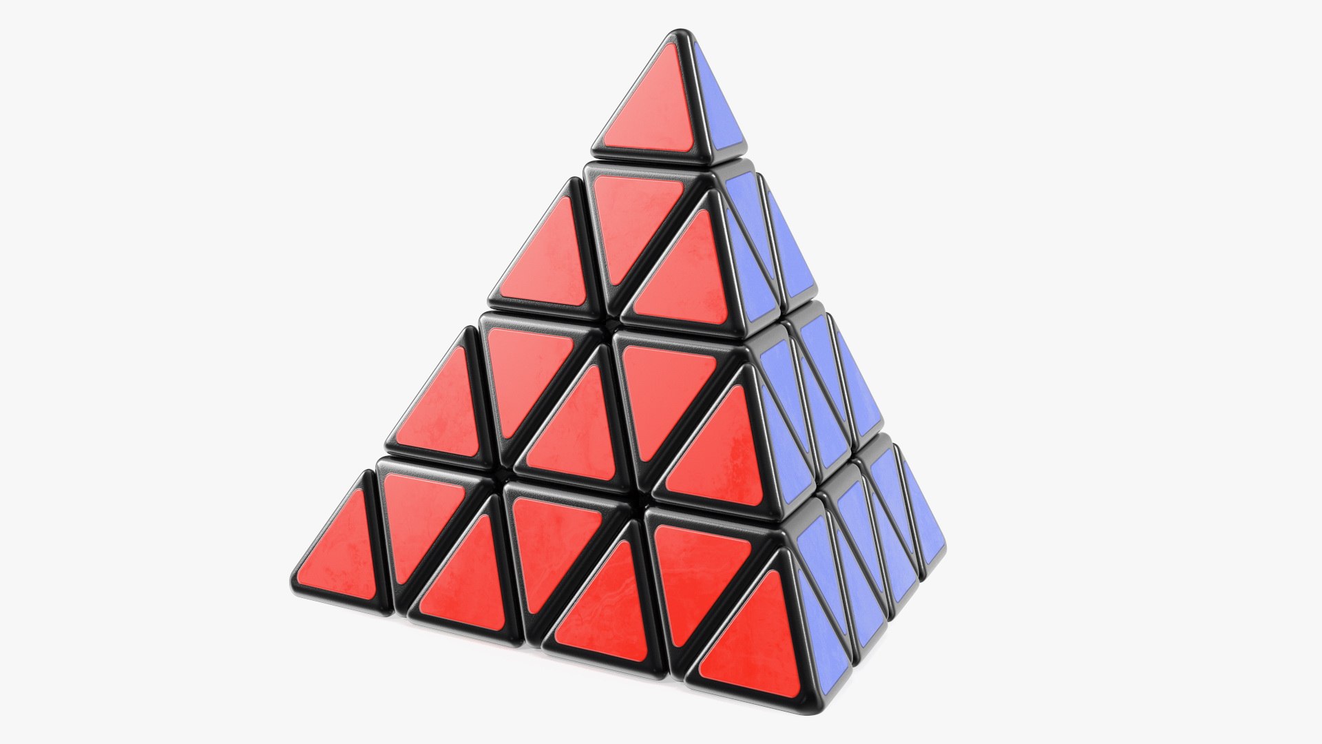 3D model Rubik Pyramid Puzzle Assembled - TurboSquid 2154755