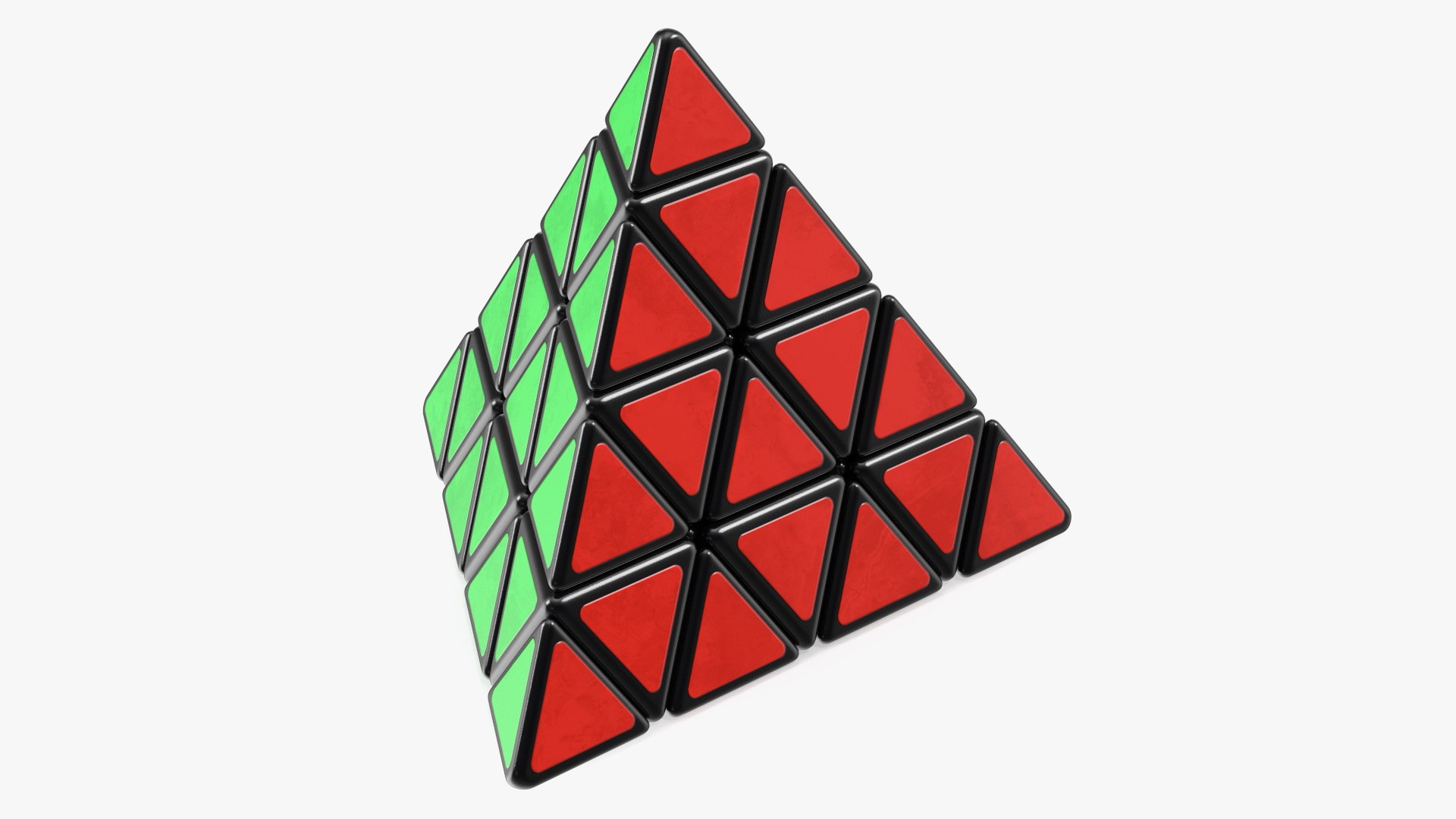 3D model Rubik Pyramid Puzzle Assembled - TurboSquid 2154755