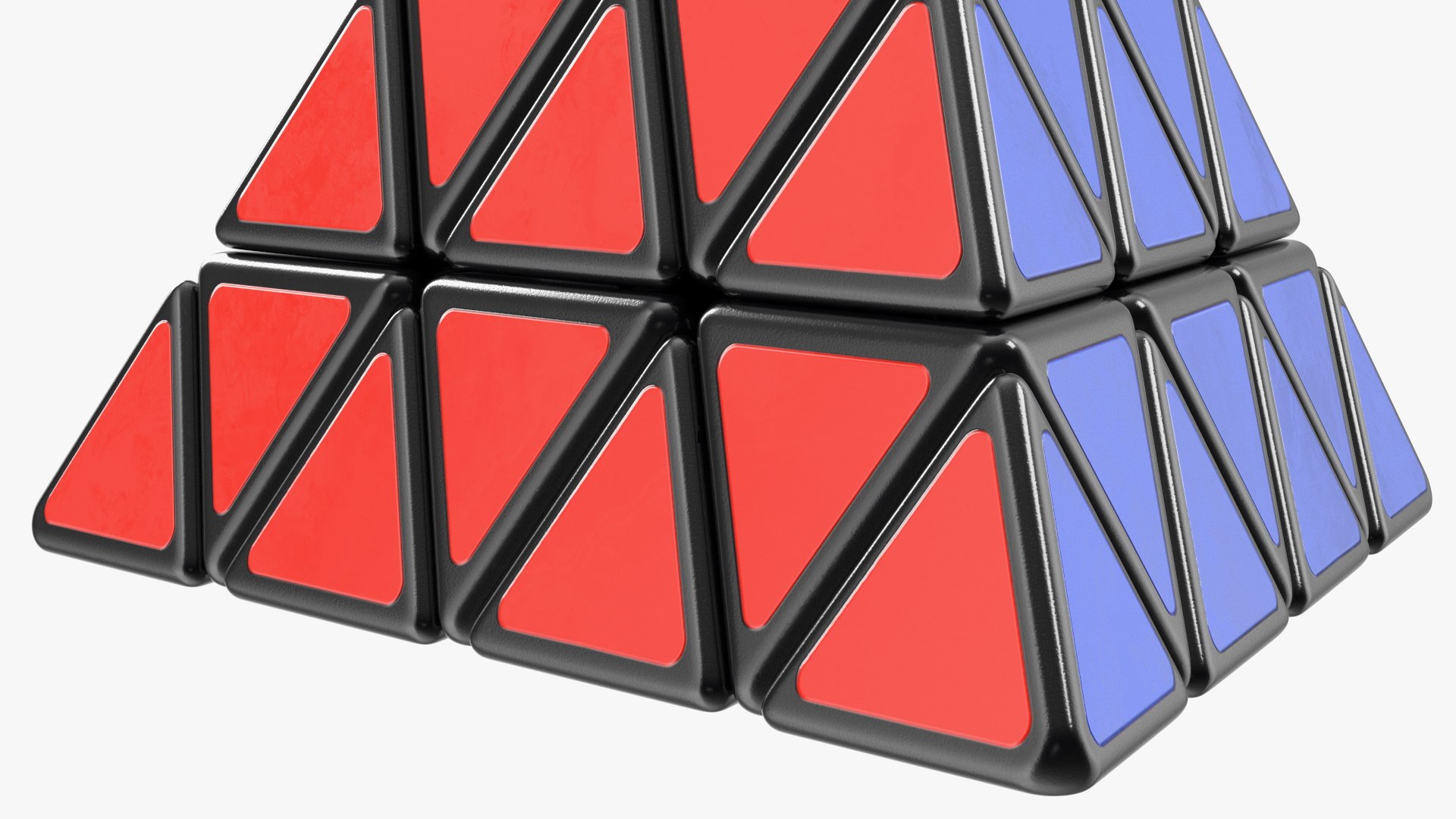 3D model Rubik Pyramid Puzzle Assembled - TurboSquid 2154755