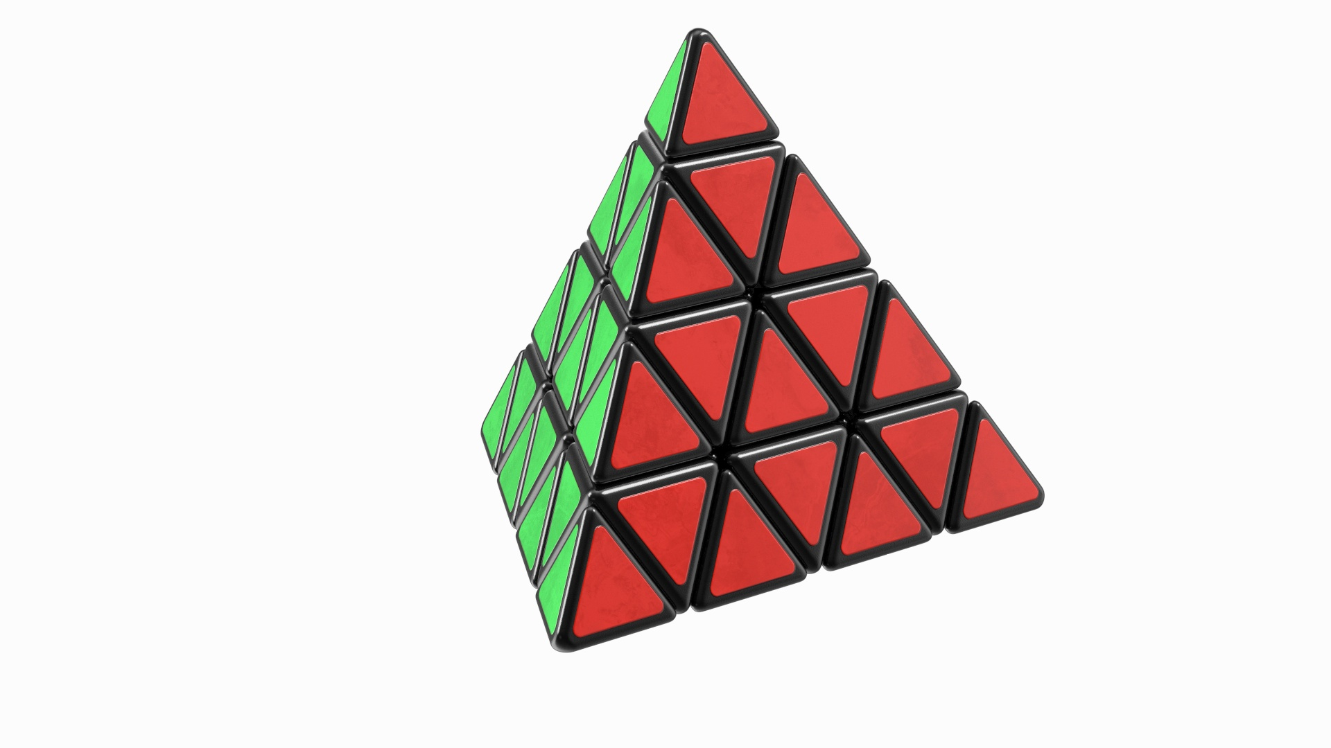 3D model Rubik Pyramid Puzzle Assembled - TurboSquid 2154755