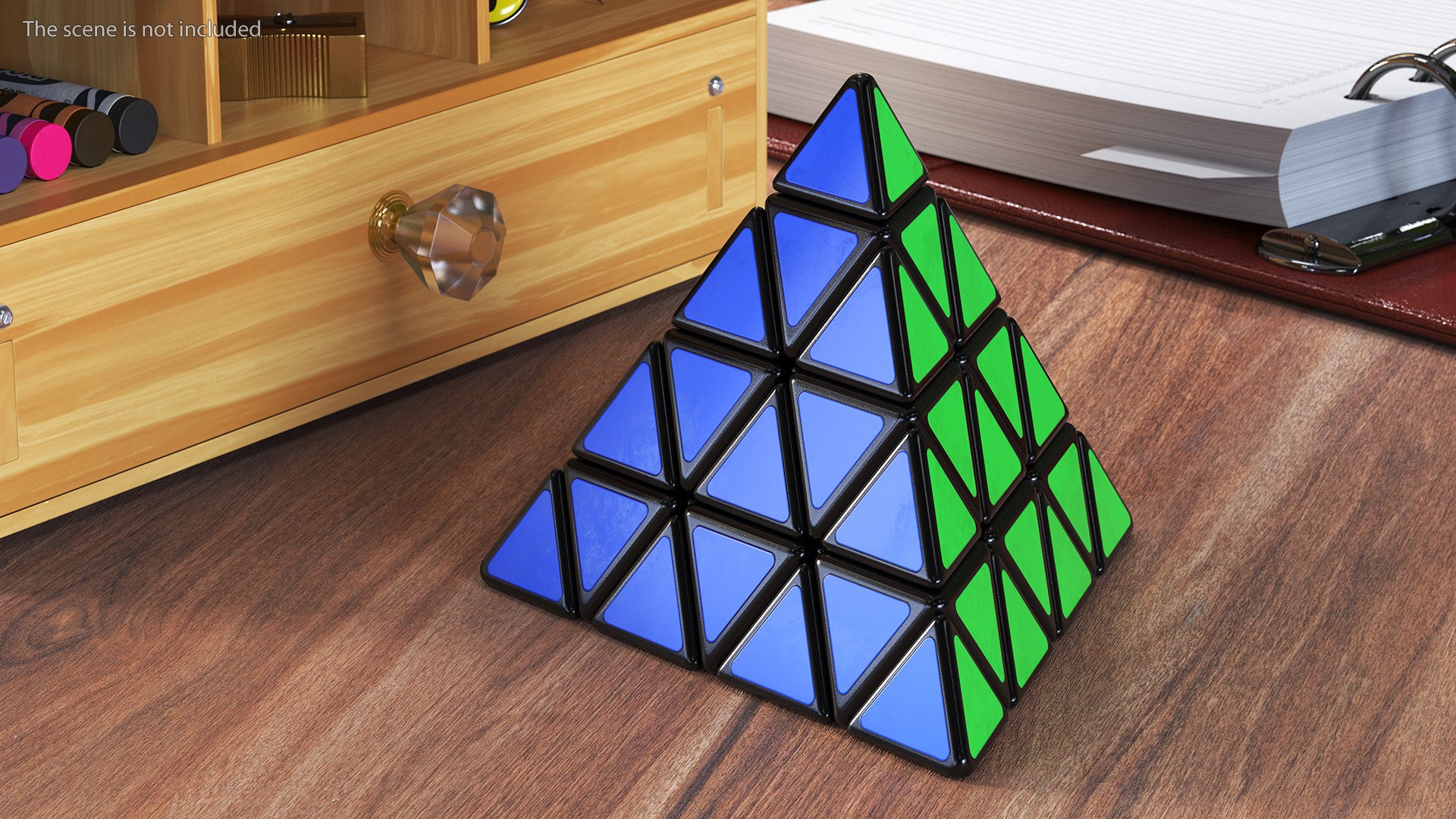 3D model Rubik Pyramid Puzzle Assembled - TurboSquid 2154755