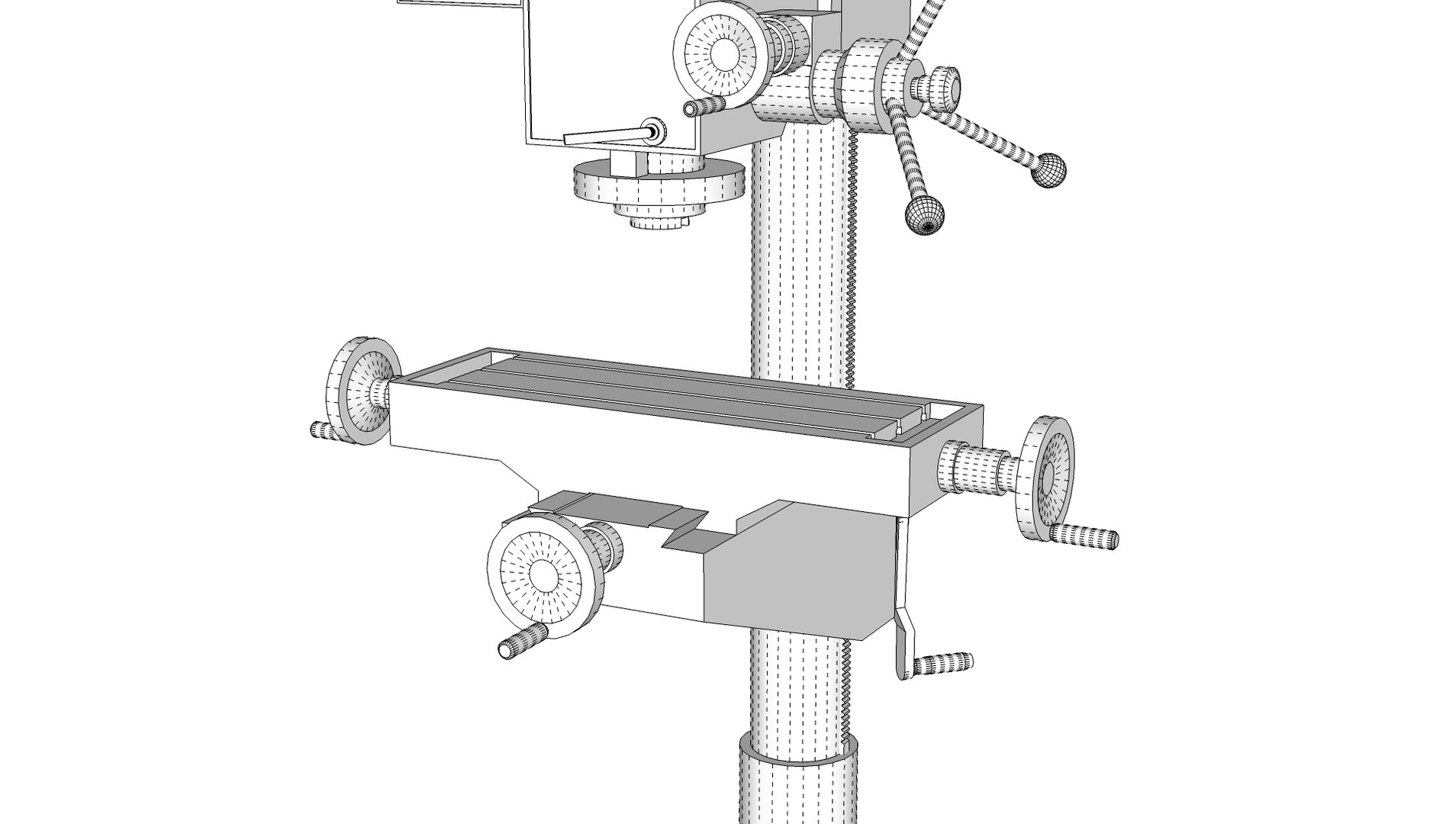 3D Milling Machine Model - TurboSquid 1333706