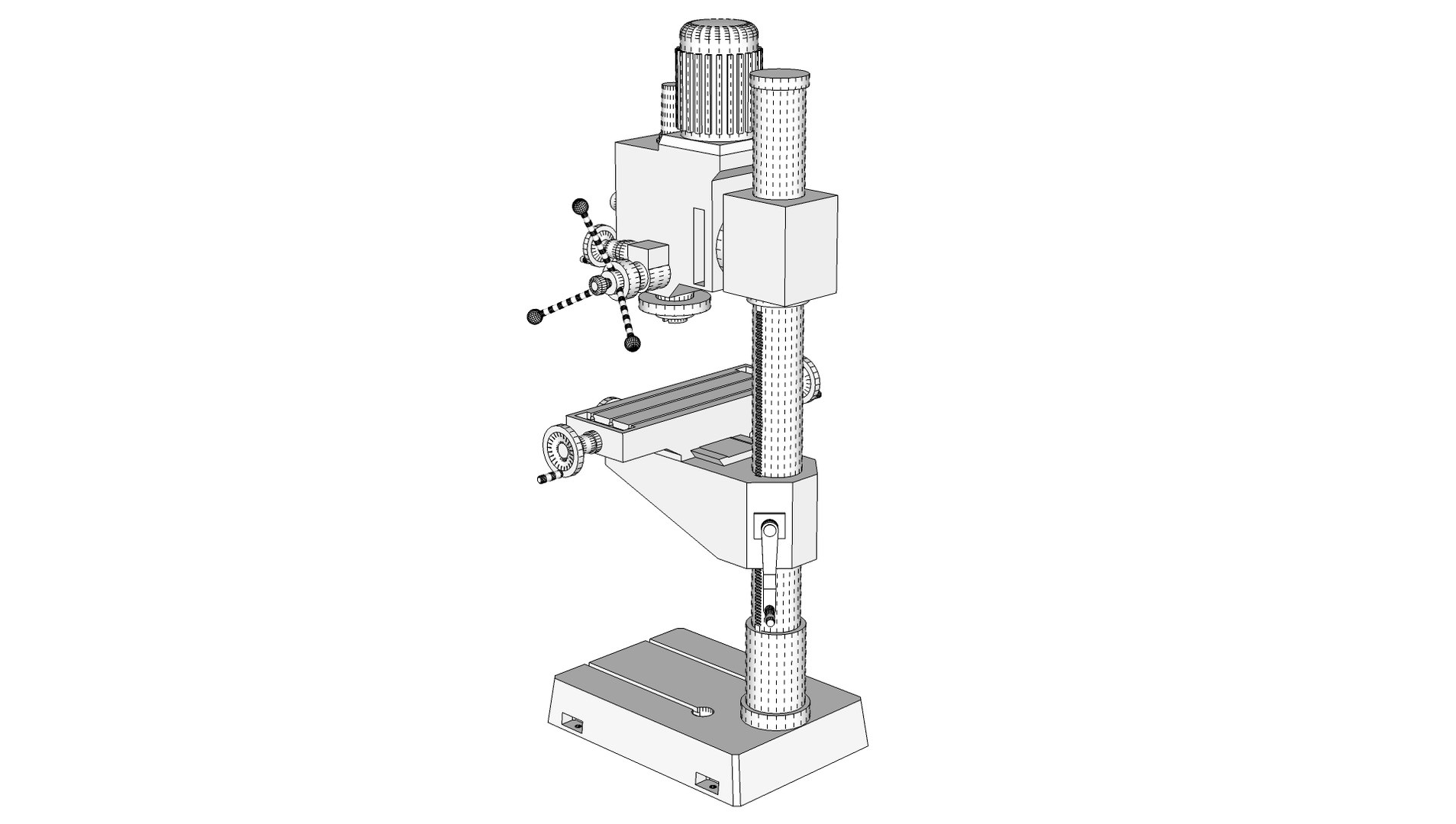 3D Milling Machine Model - TurboSquid 1333706
