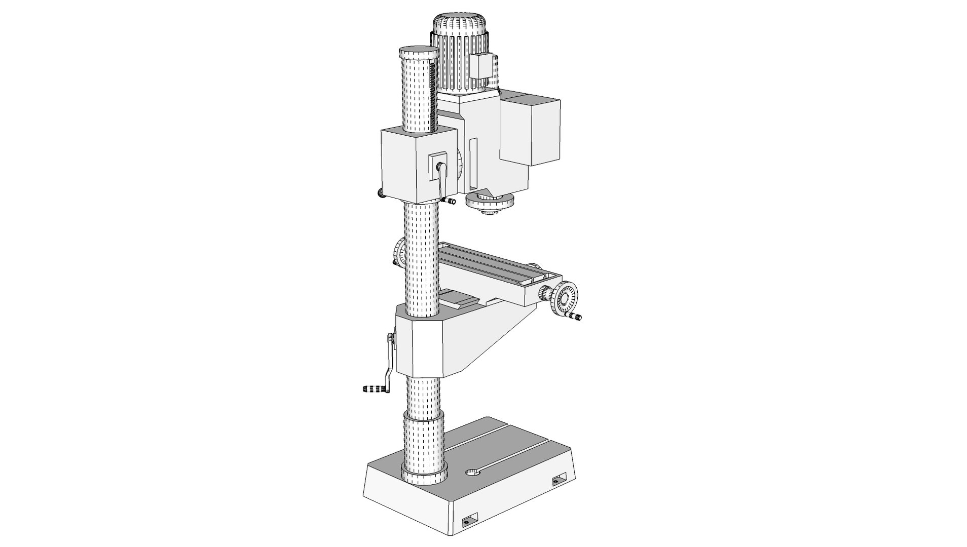 3D Milling Machine Model - TurboSquid 1333706