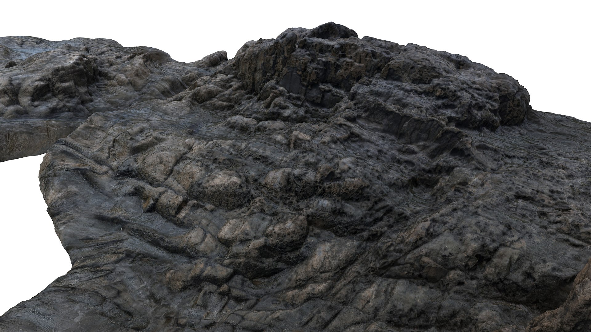 3d model black cliffs 16k