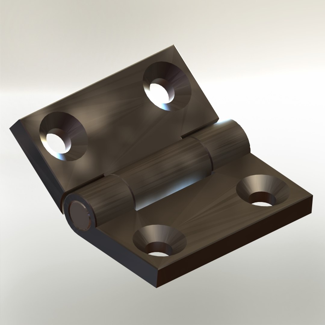 hinges door 3d model