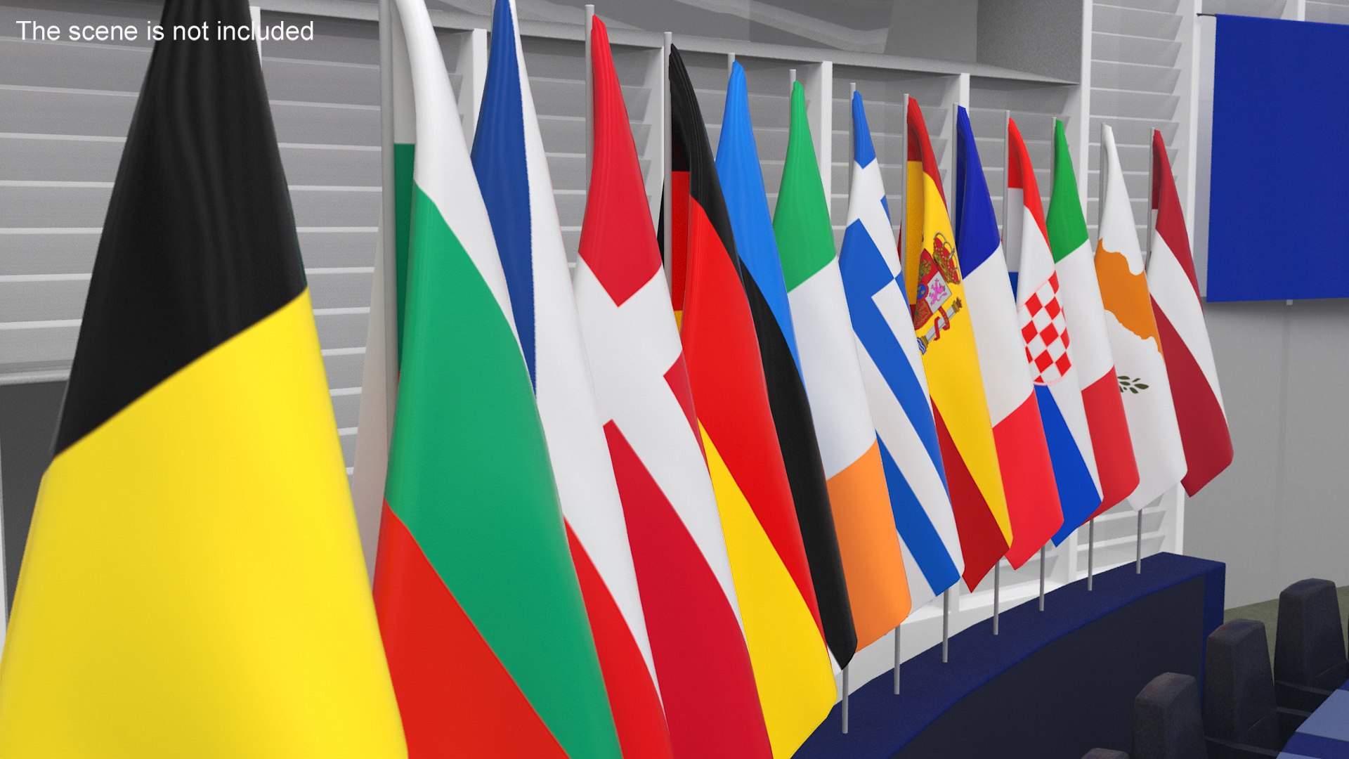 European National Flags Set 3D - TurboSquid 2318331