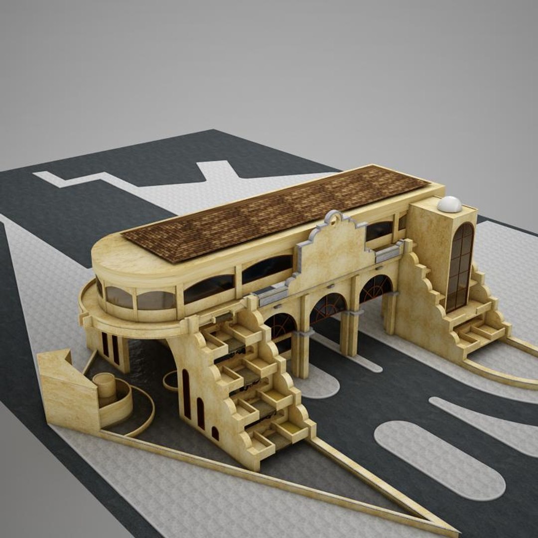 3d Gated Condo Entrance