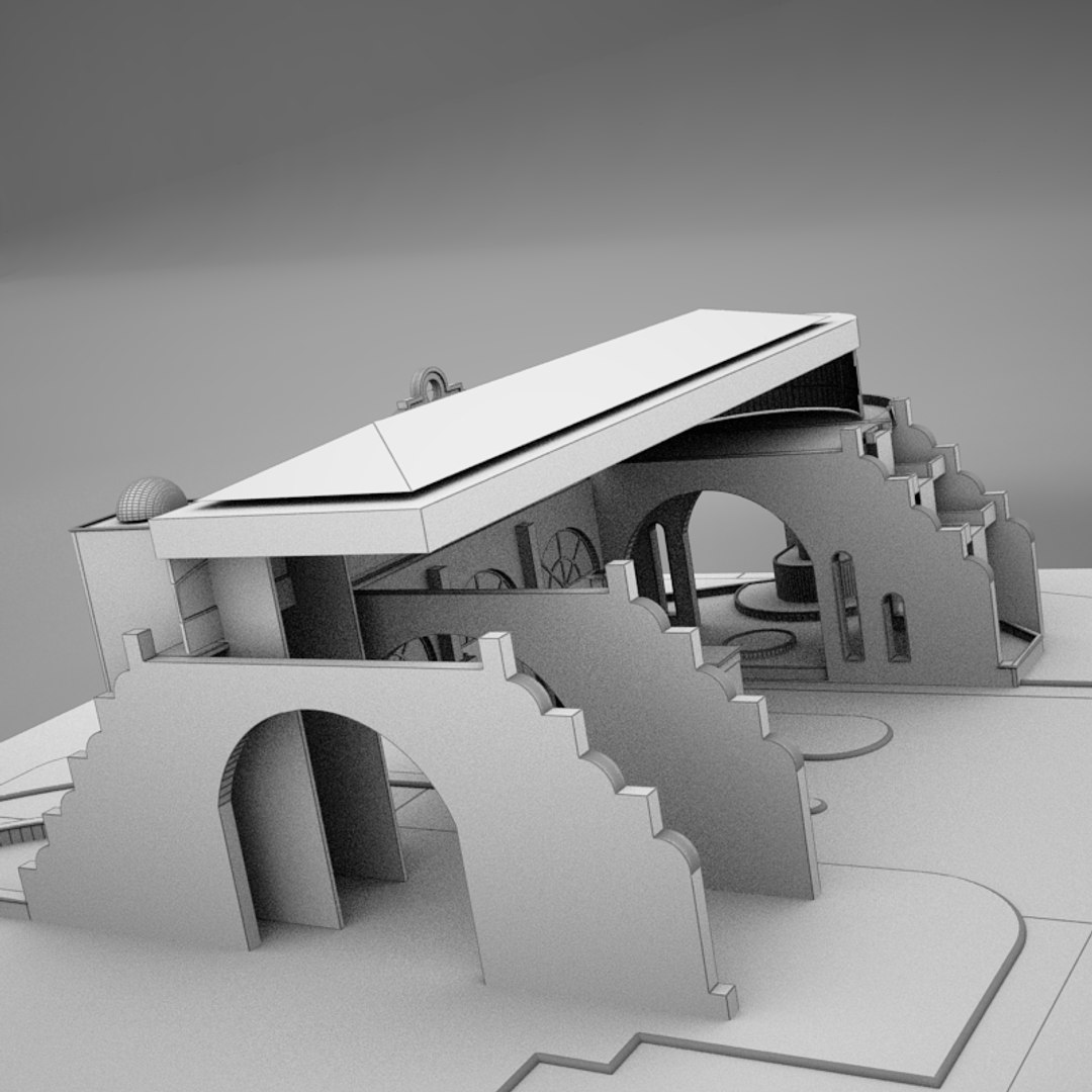 3d Gated Condo Entrance