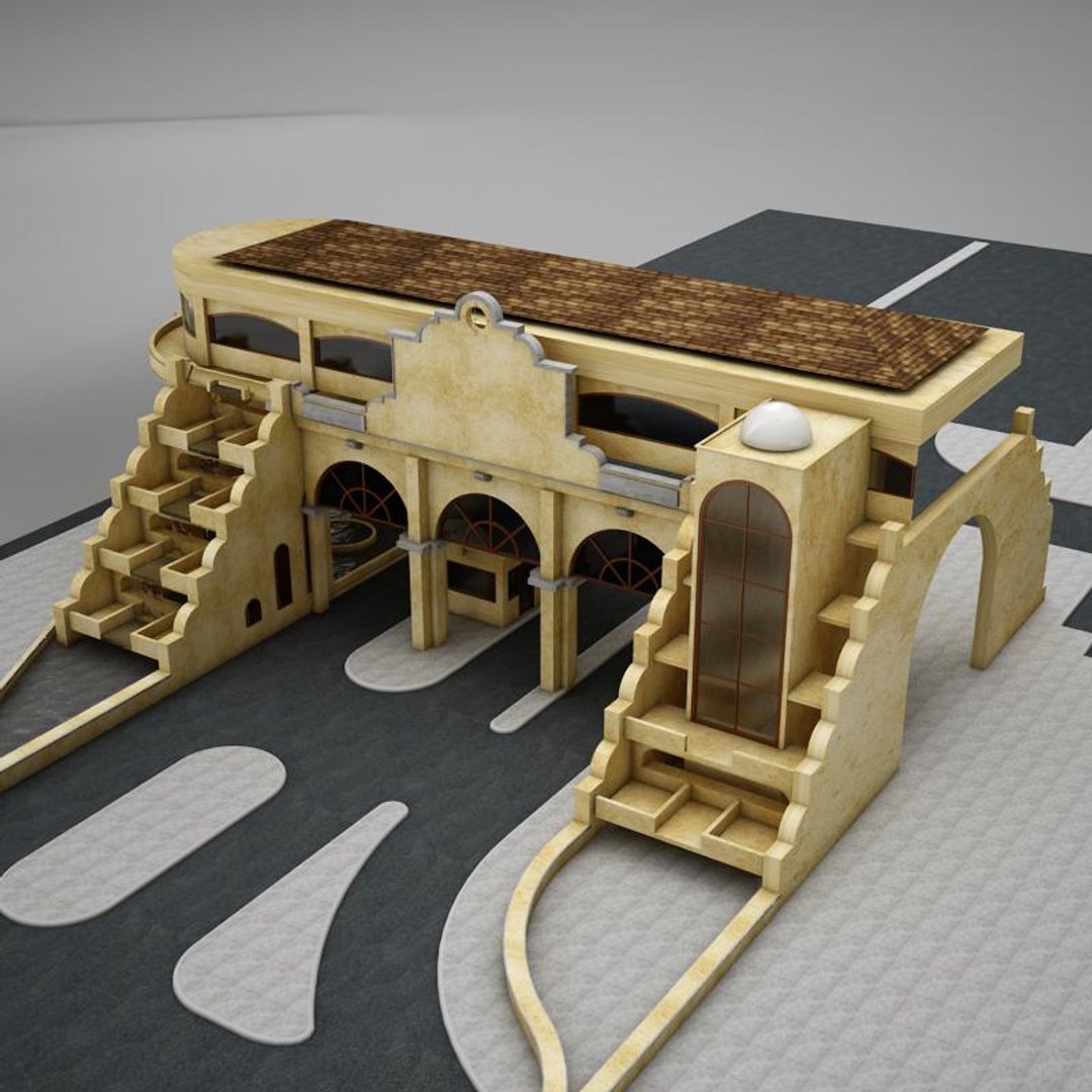 3d Gated Condo Entrance