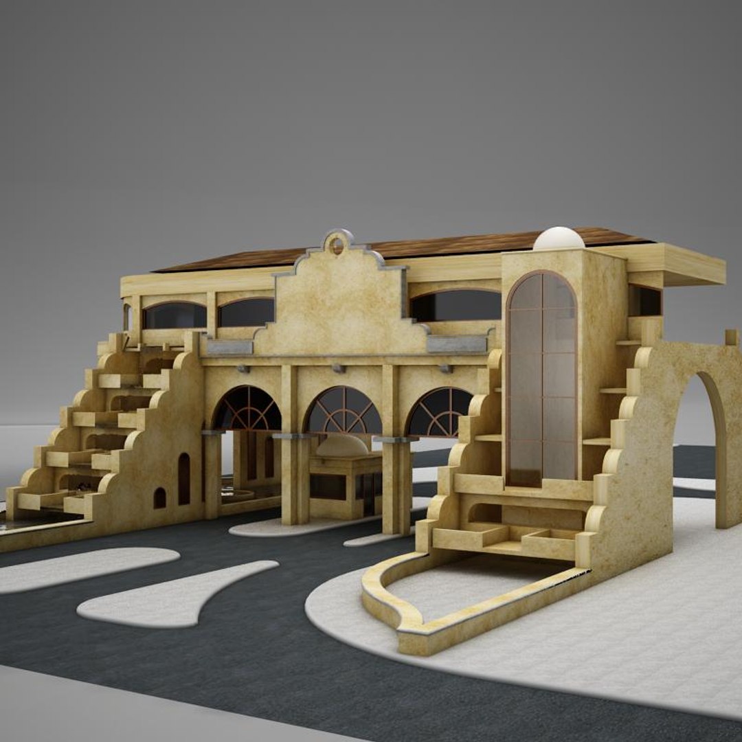 3d Gated Condo Entrance