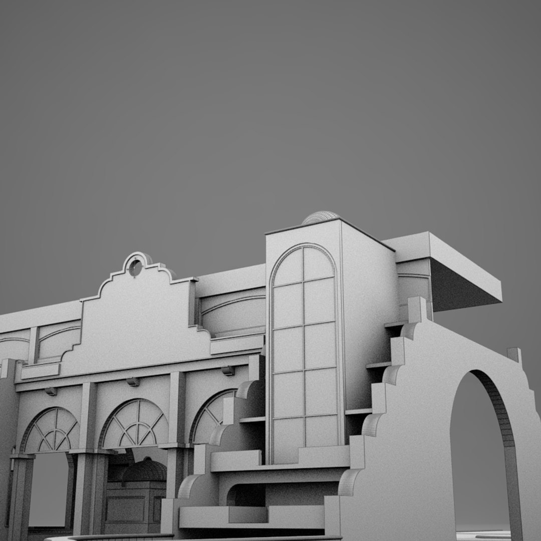 3d Gated Condo Entrance