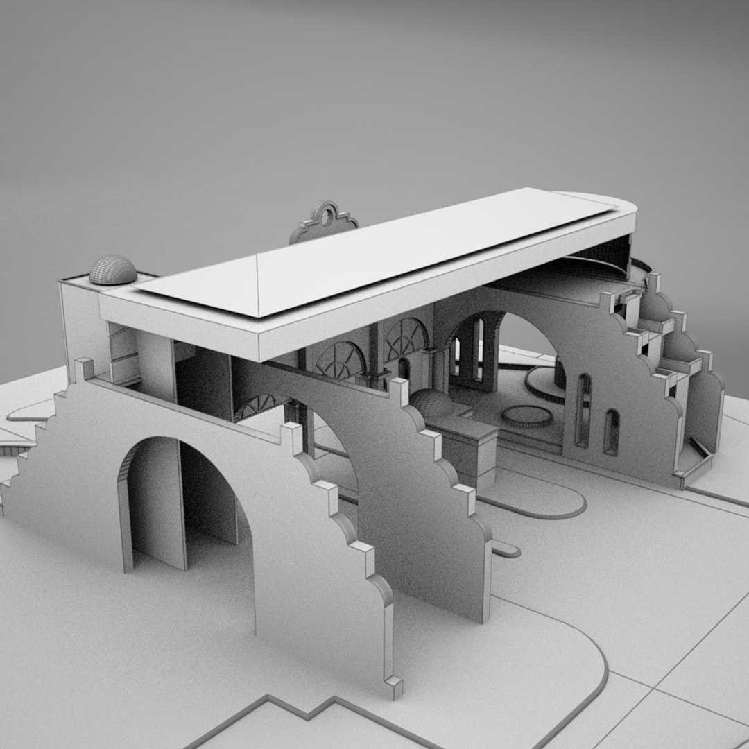 3d Gated Condo Entrance